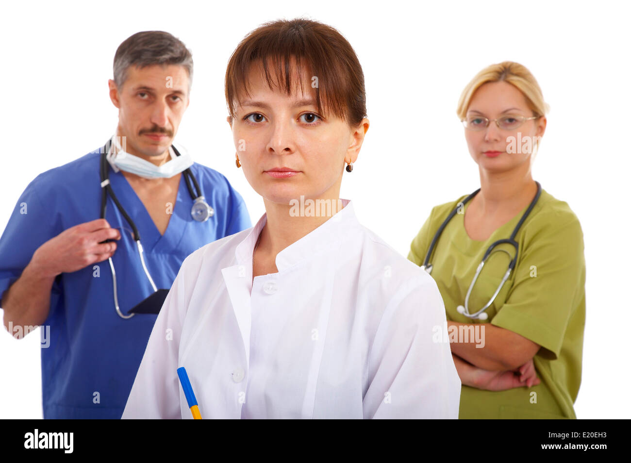 two doctors and nurse Stock Photo - Alamy