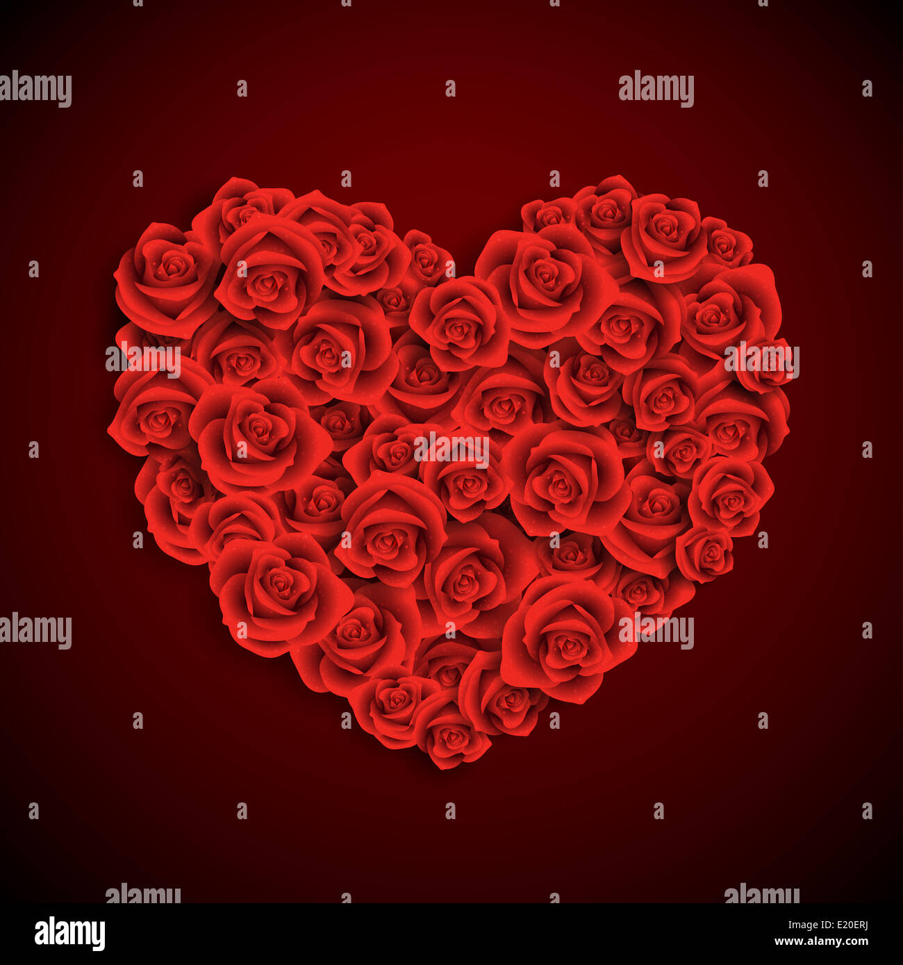 heart of roses Stock Photo - Alamy