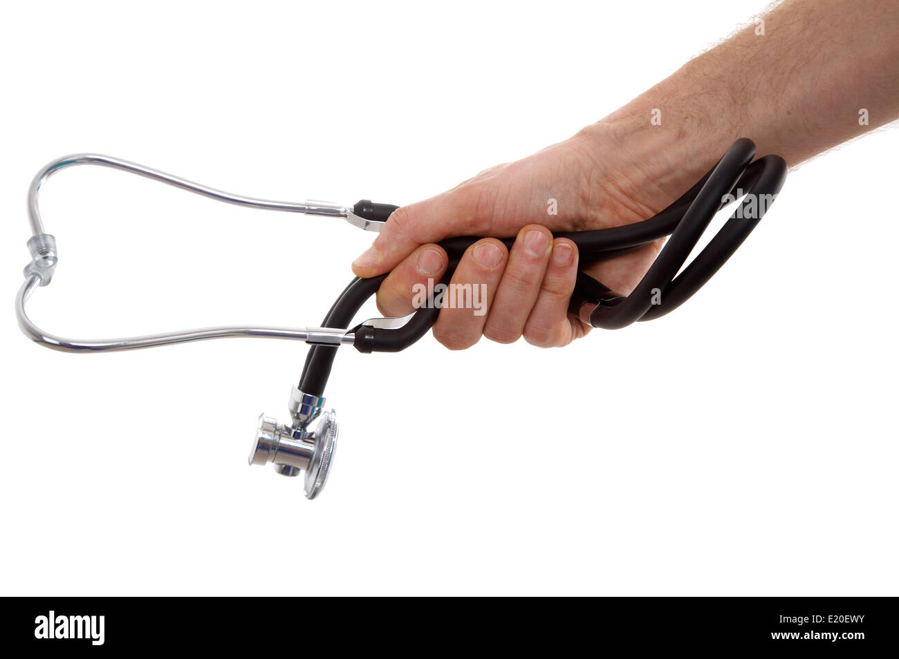 hand with stethoscope Stock Photo - Alamy