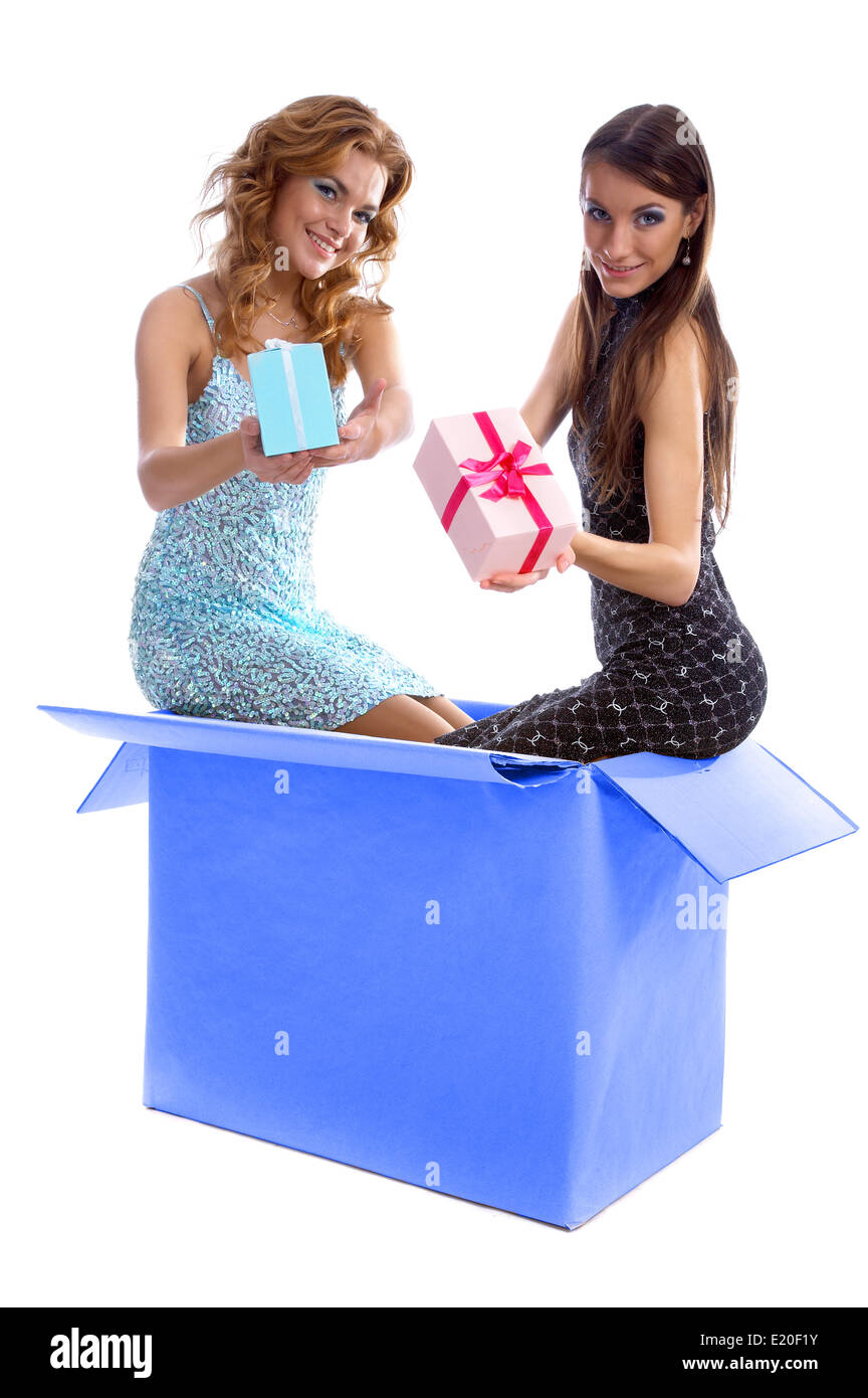 models with presents Stock Photo - Alamy