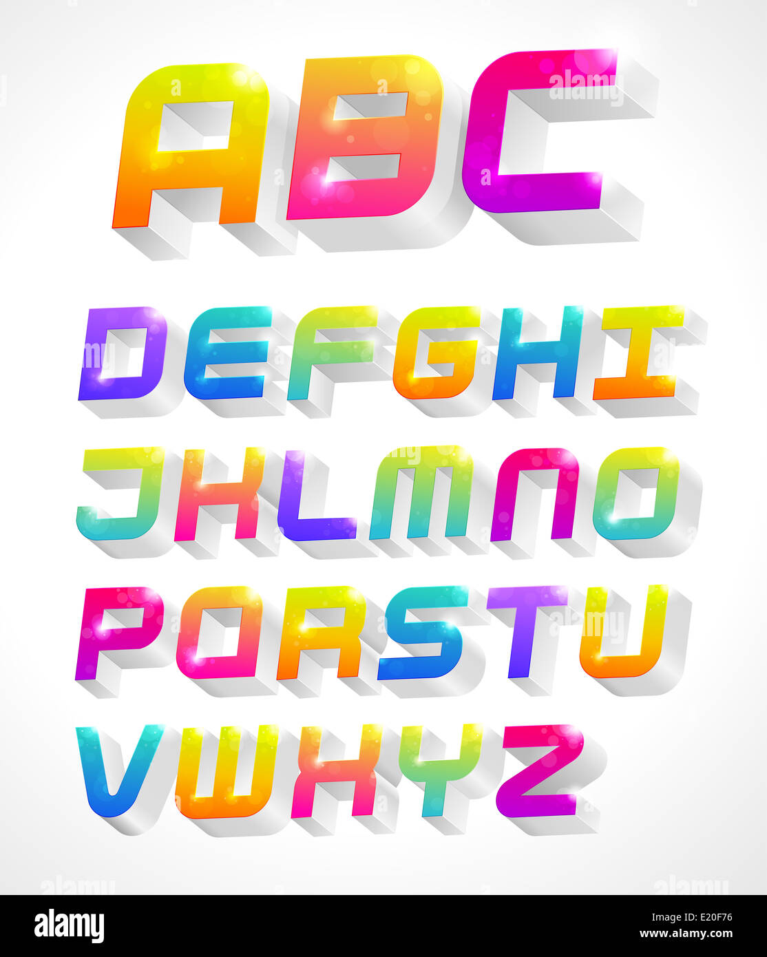 3d alphabet hi-res stock photography and images - Alamy