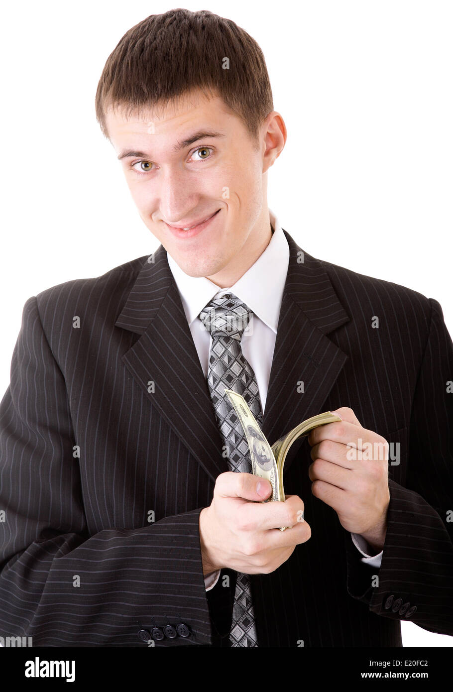man with dollars Stock Photo - Alamy