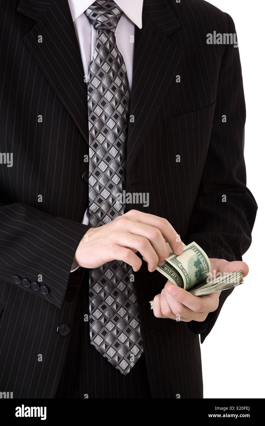 man with dollars Stock Photo - Alamy