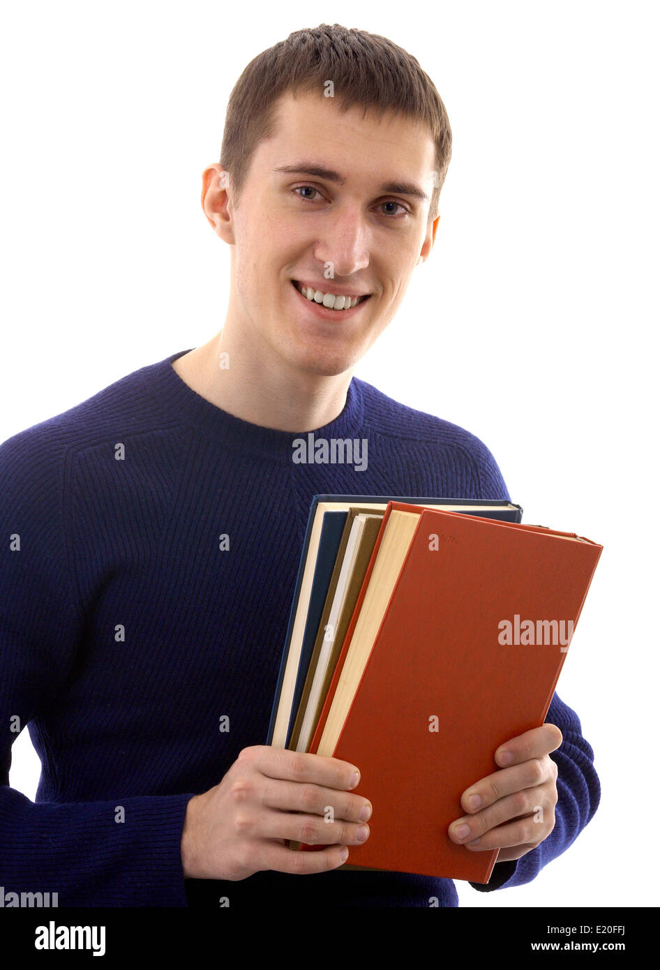 Books man hi-res stock photography and images - Alamy