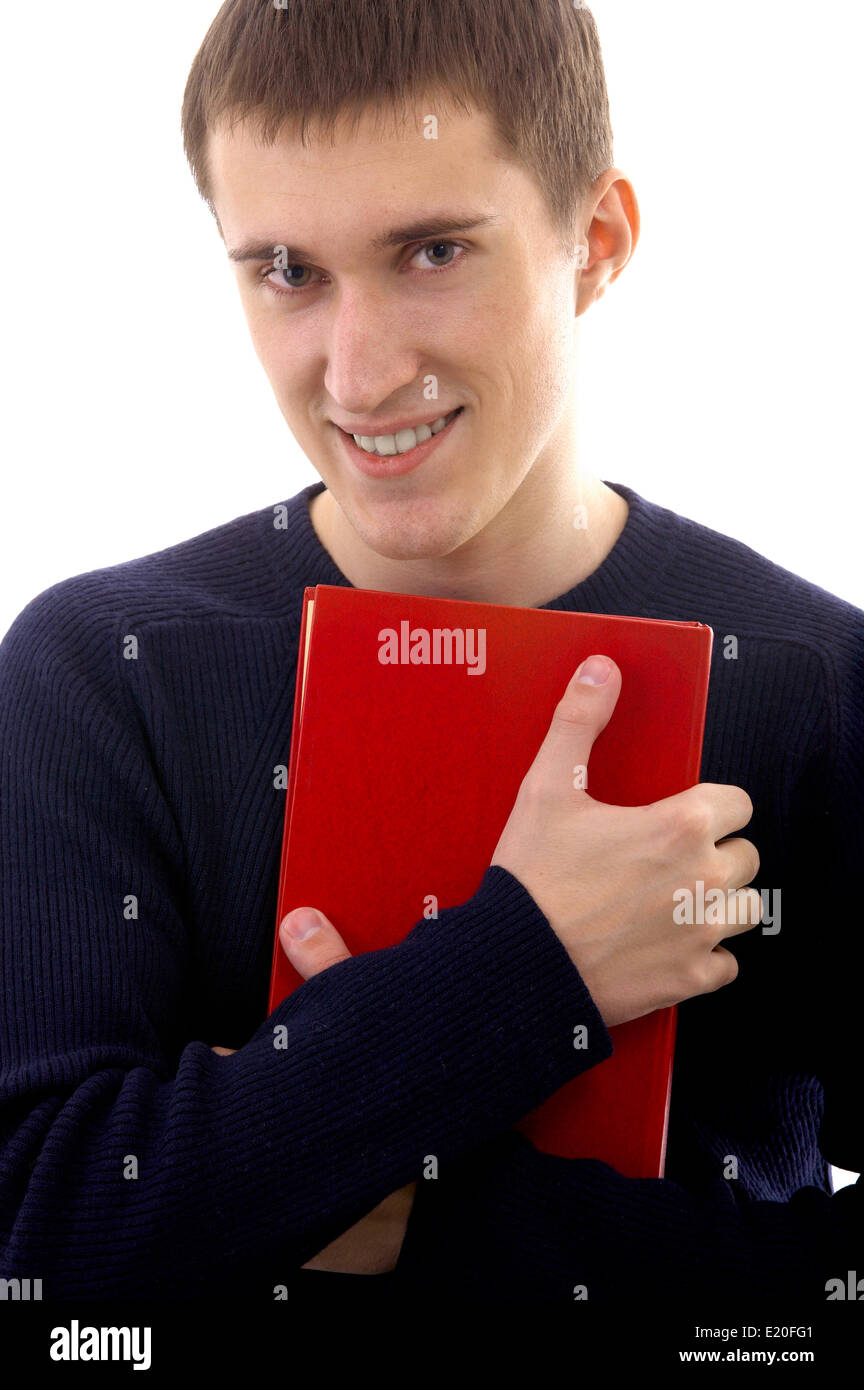 Man with books Stock Photo - Alamy