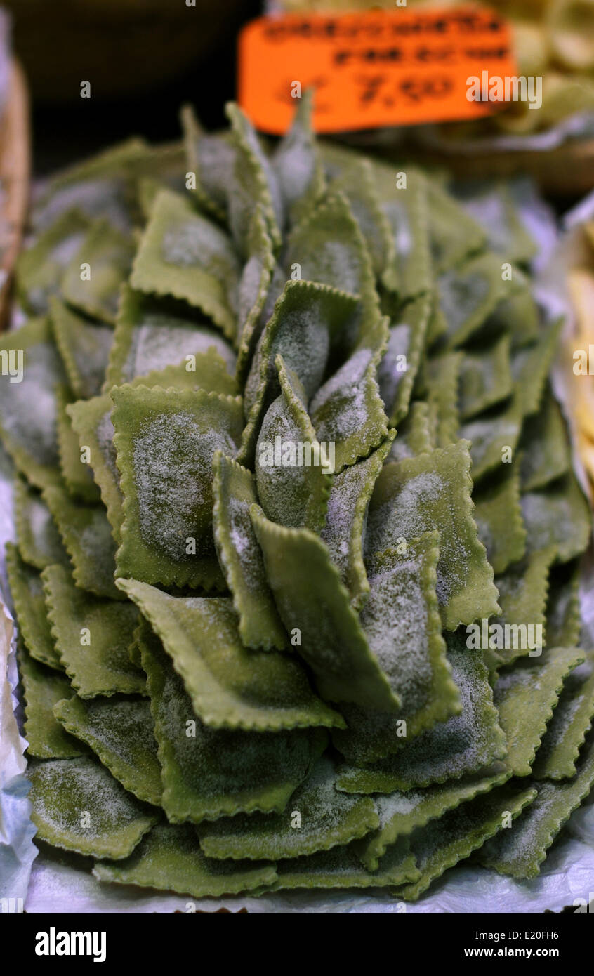 Green spinach ravioli Stock Photo - Alamy