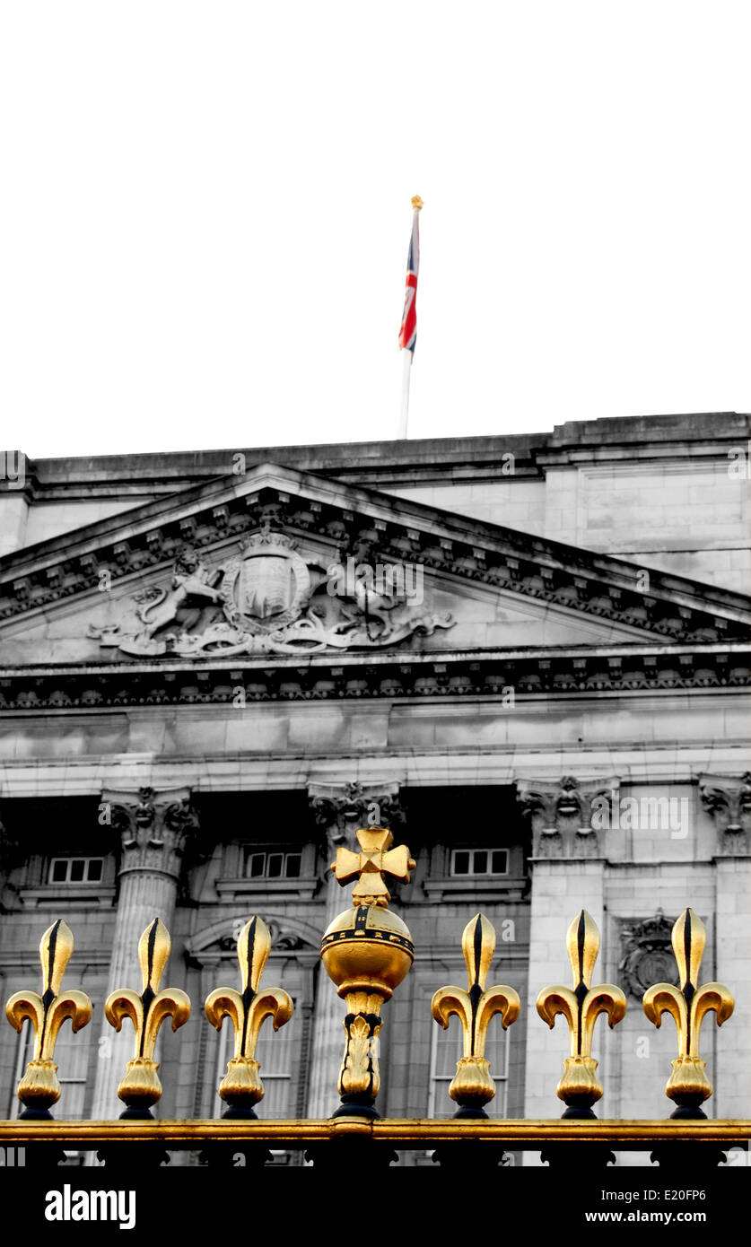 Buckingham palace bw Stock Photo - Alamy