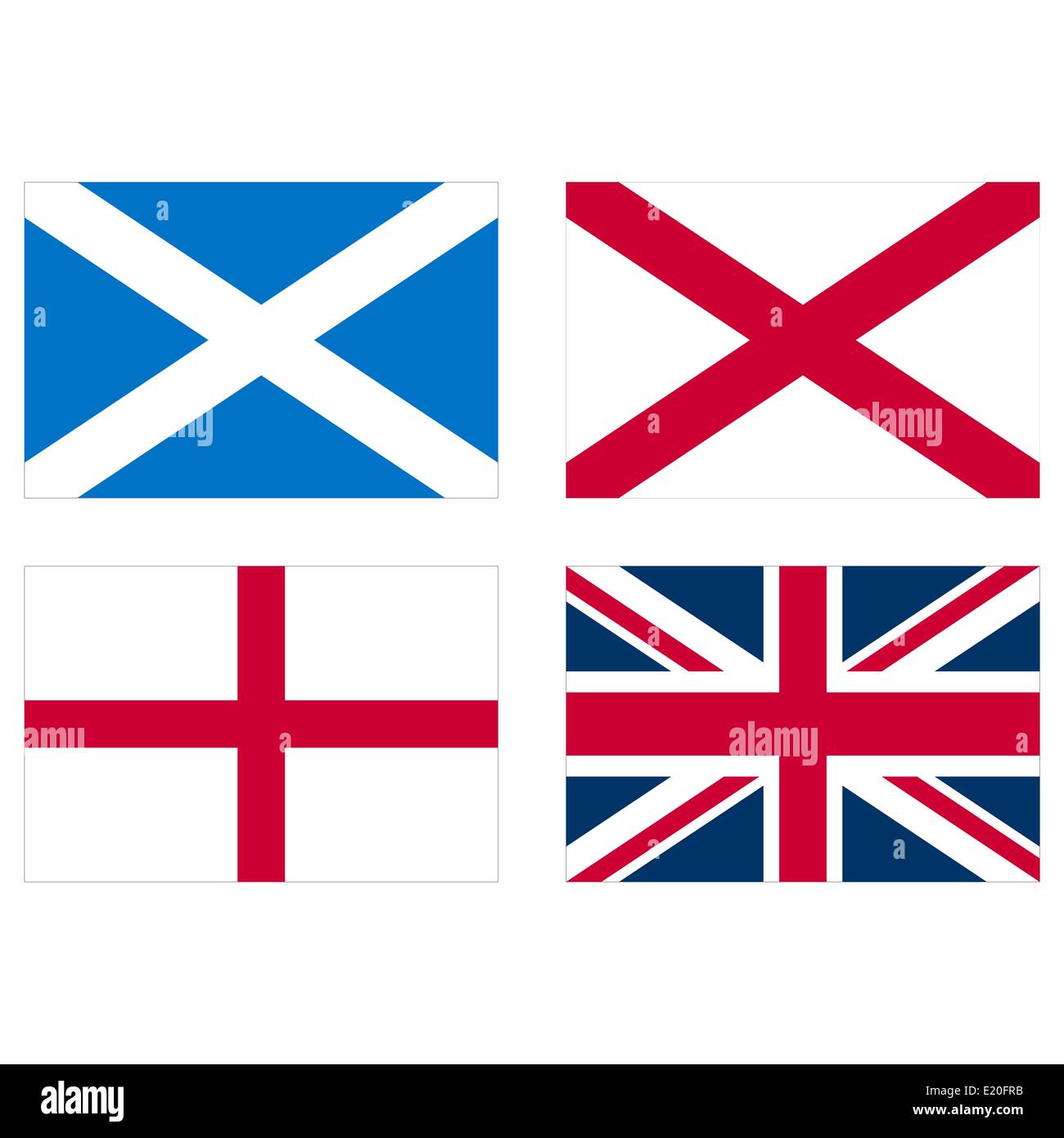 Flags of the UK Stock Photo - Alamy