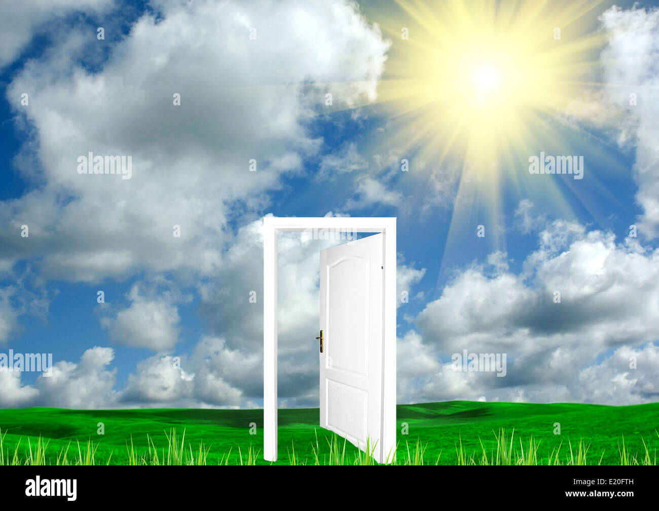 Open door on a glade Stock Photo - Alamy