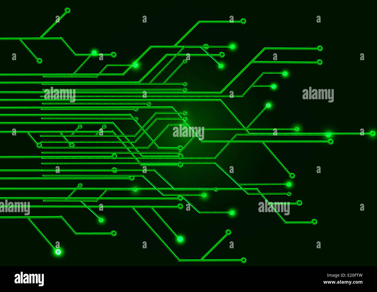 Green circuit Board Stock Photo - Alamy
