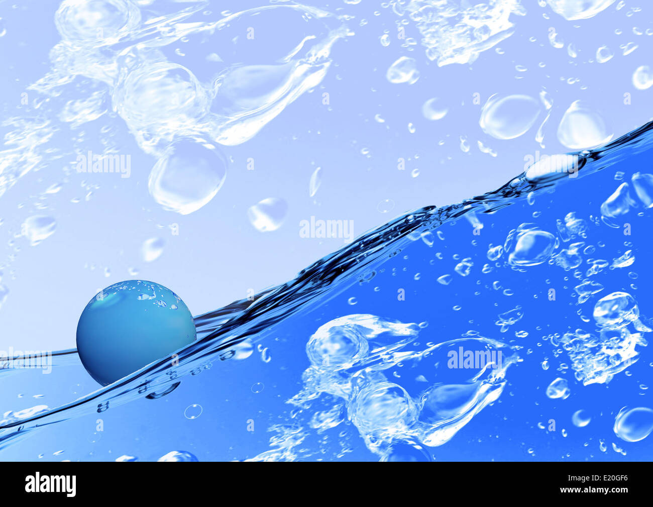Bubble floating on water Stock Photo - Alamy