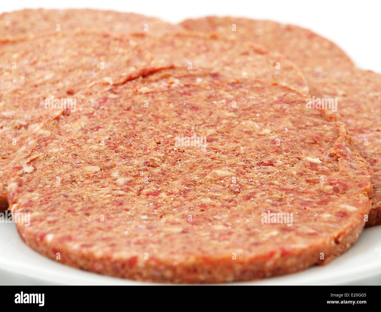 Raw hamburger meat Stock Photo - Alamy