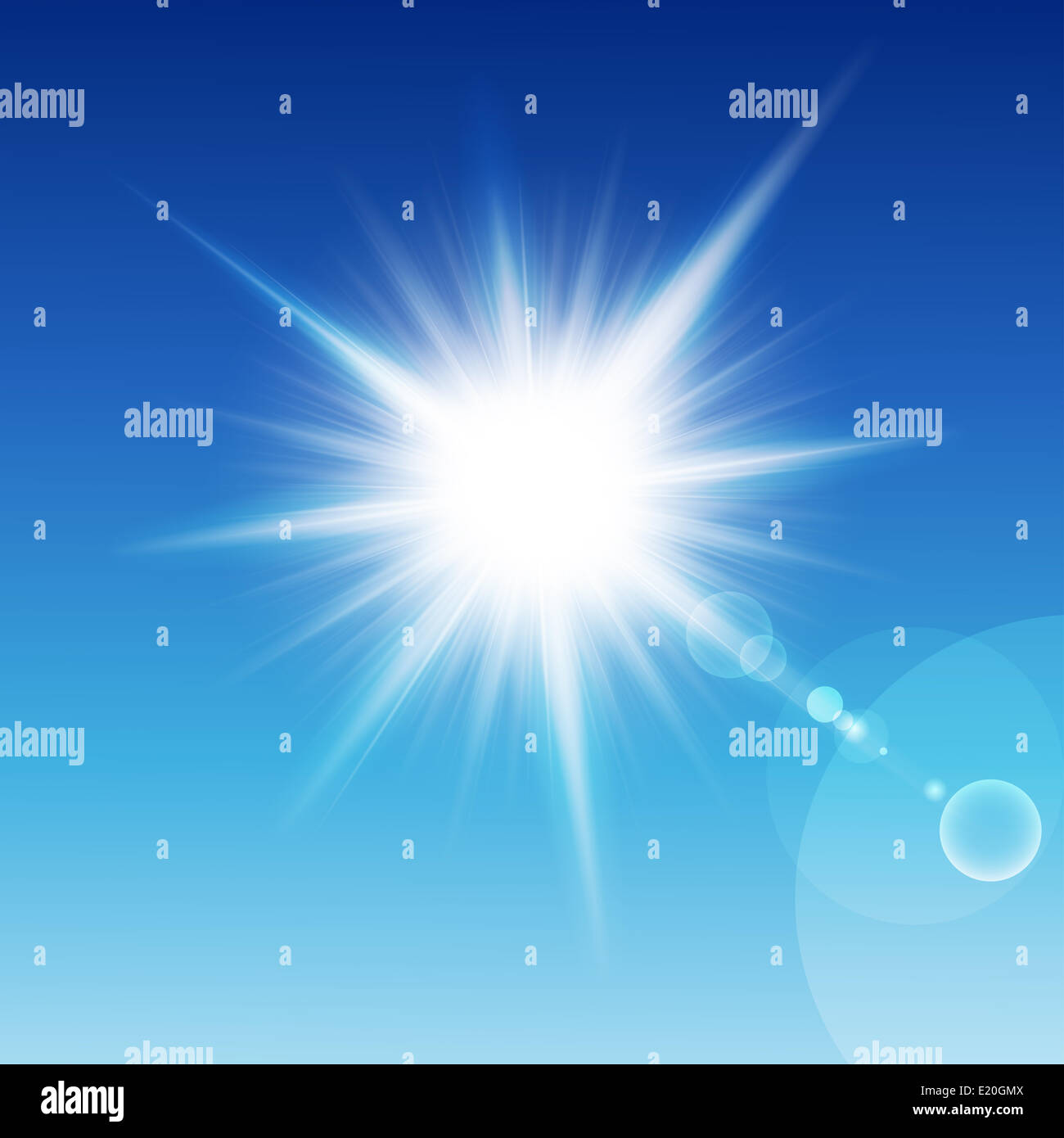 Solar flare on white hi-res stock photography and images - Alamy