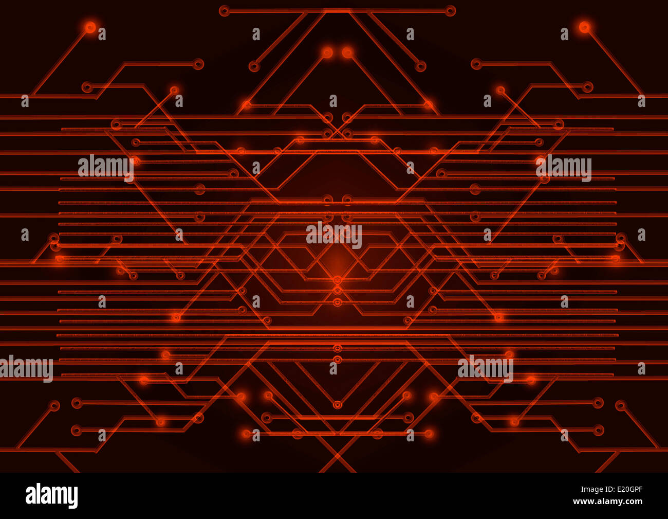 Red circuit Board Stock Photo - Alamy