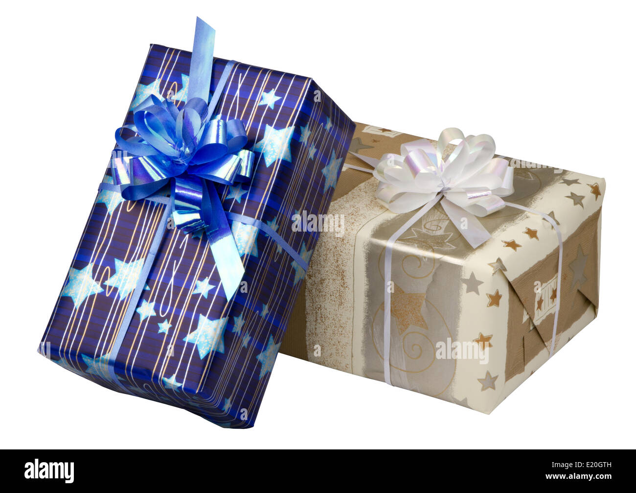 Christmas new year boxes Cut Out Stock Images & Pictures - Alamy