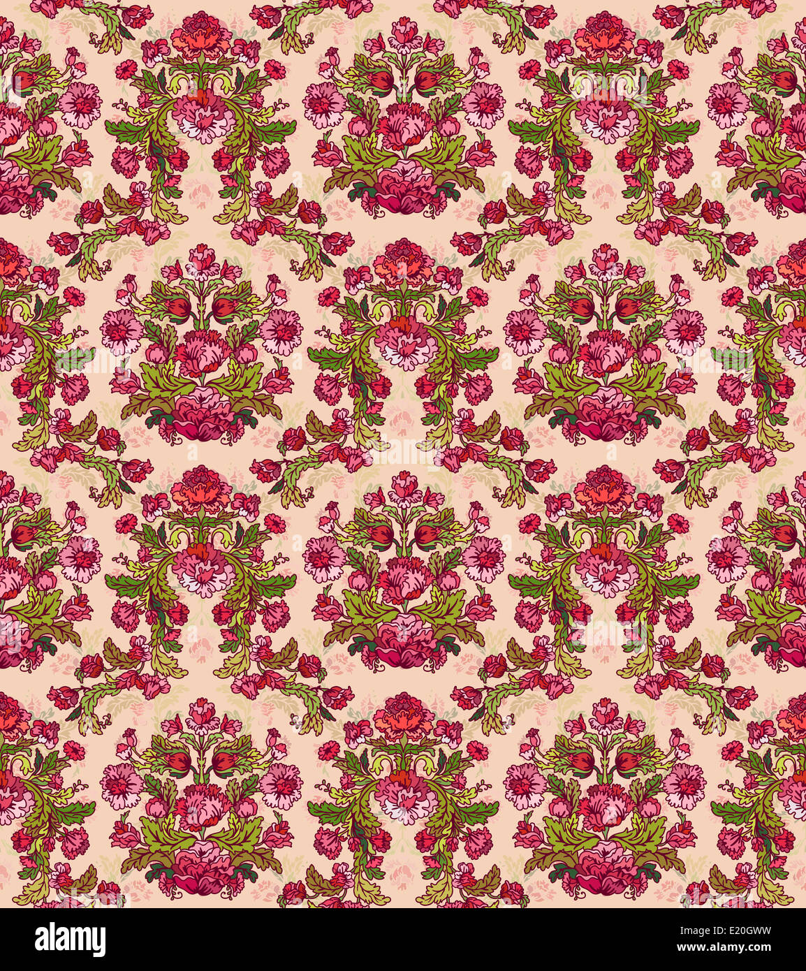 Pink damask wallpaper hi-res stock photography and images - Alamy