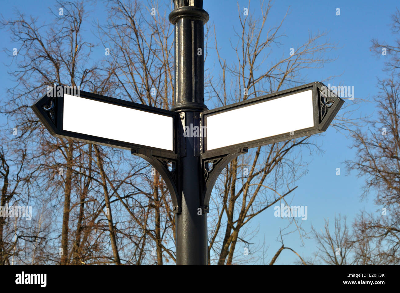 column with a pointer Stock Photo - Alamy