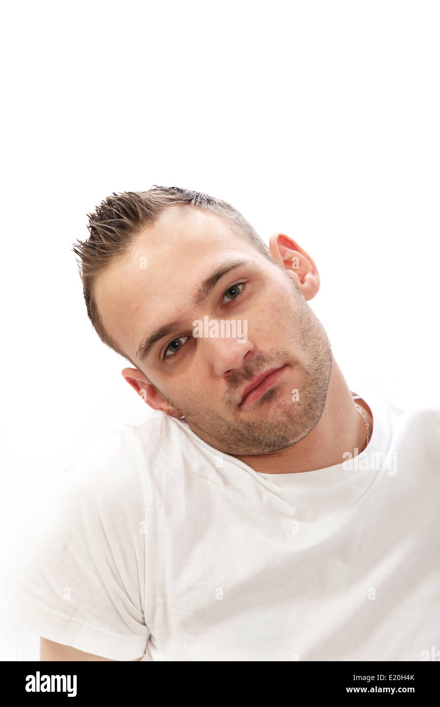 -sad, stressed young man Stock Photo - Alamy
