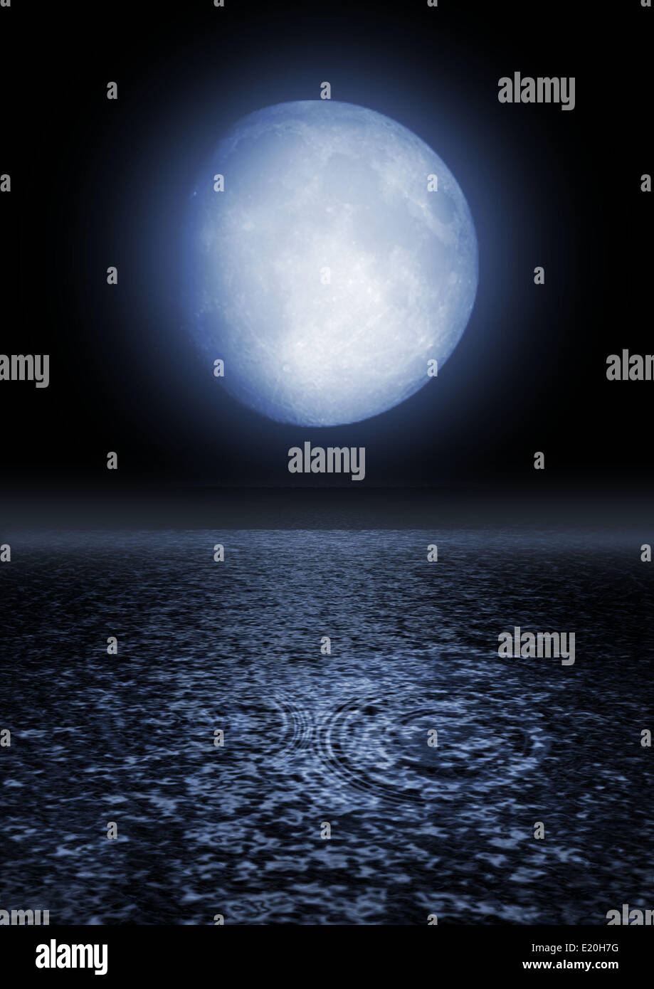 Earth rising over moon surface hi-res stock photography and images - Alamy
