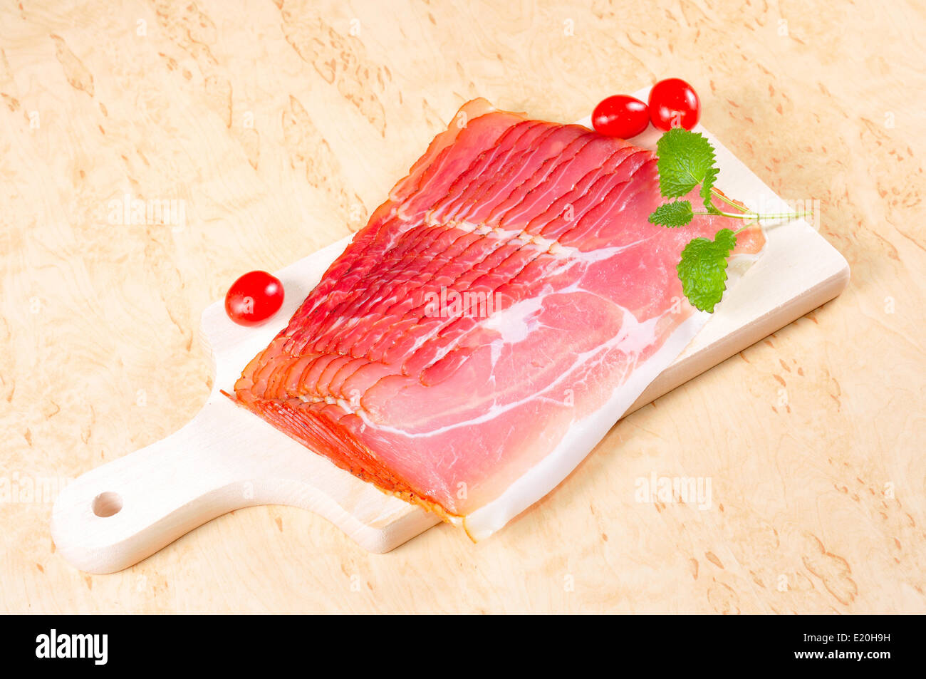 Raw ham hi-res stock photography and images - Alamy