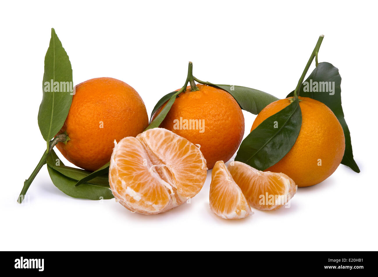 Juicy tangerines mandarins isolated hi-res stock photography and images ...