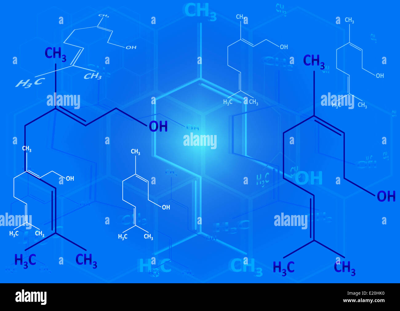 The chemical structural formula of spirit Stock Photo - Alamy