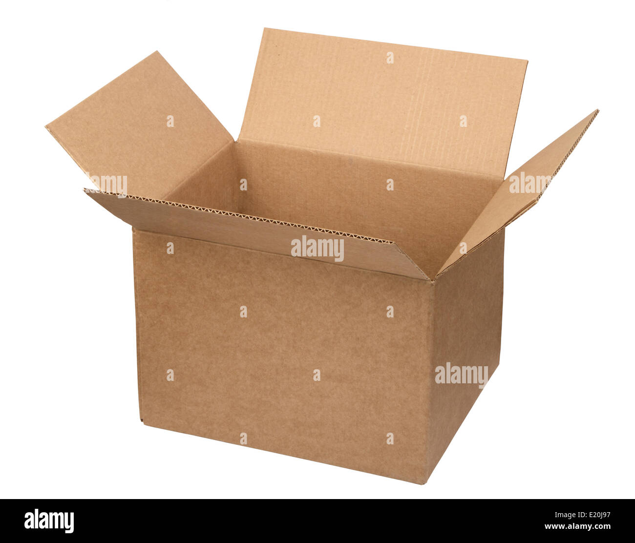 Open cardboard box Stock Photo - Alamy