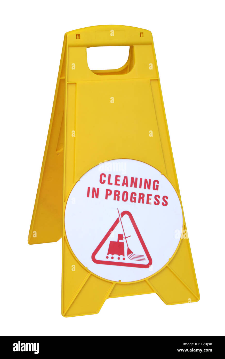Cleaning in progress sign Cut Out Stock Images & Pictures - Alamy