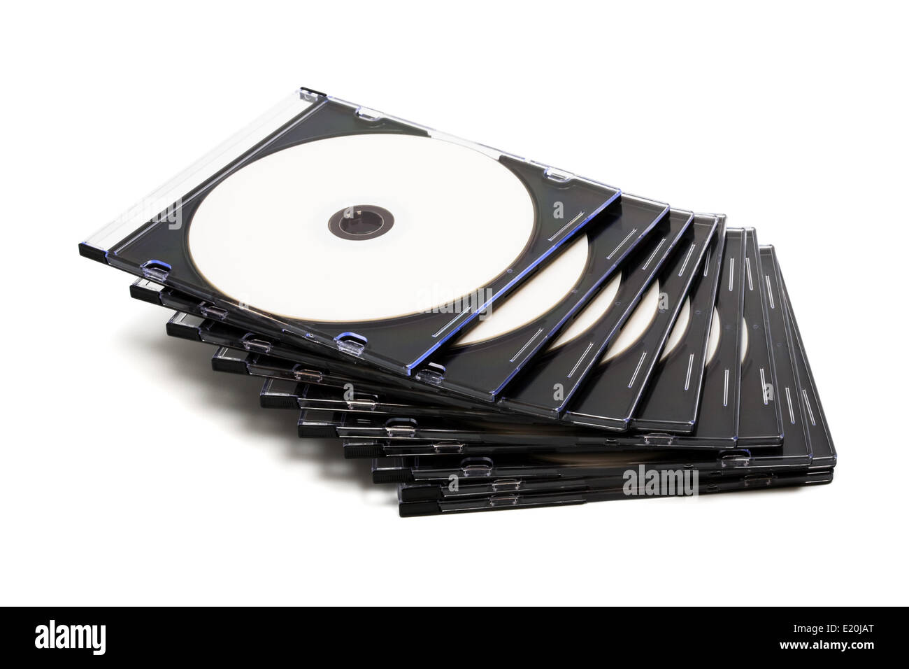 Disk cd in boxes Stock Photo - Alamy