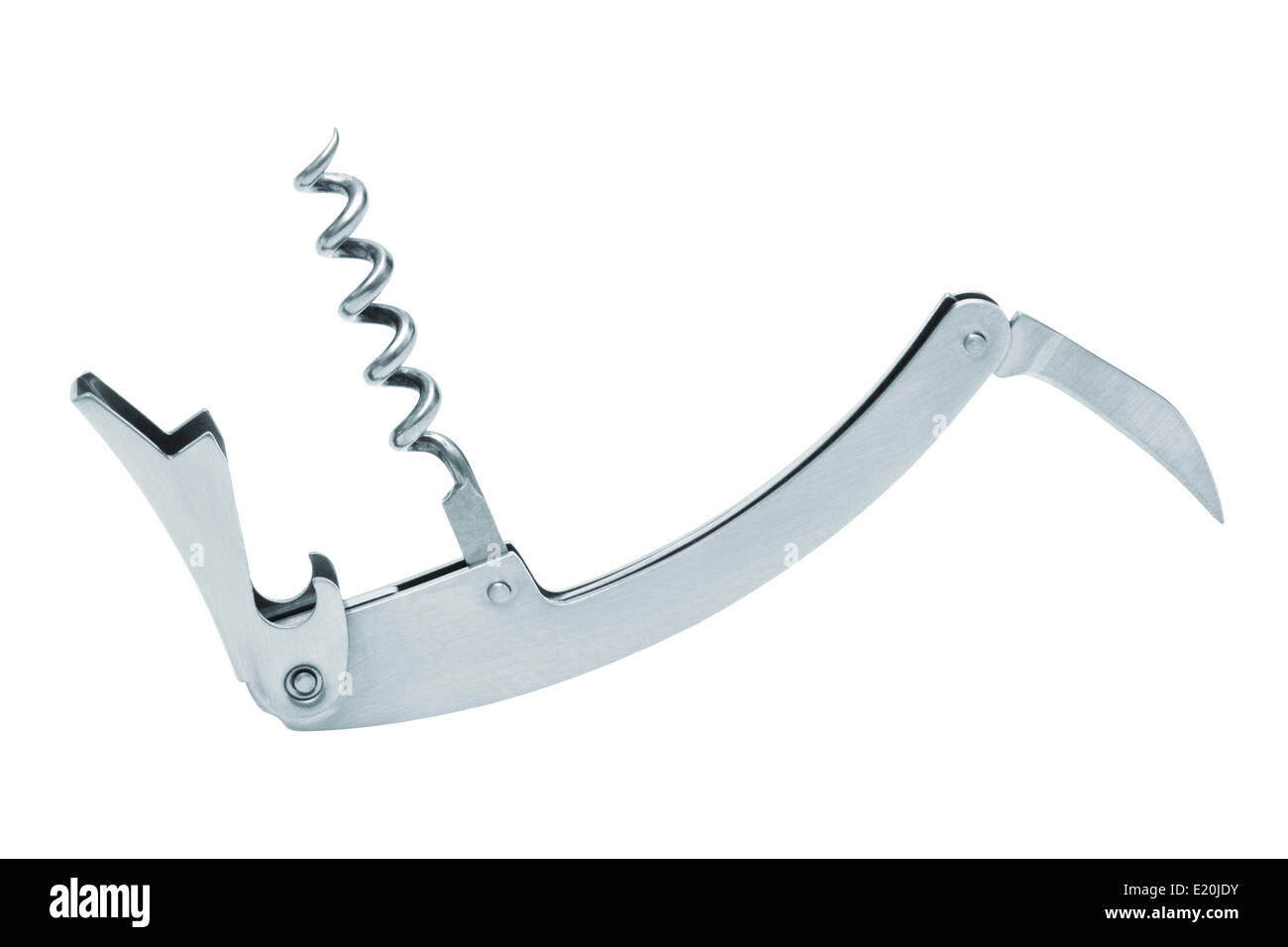 Modern metal corkscrew Stock Photo - Alamy