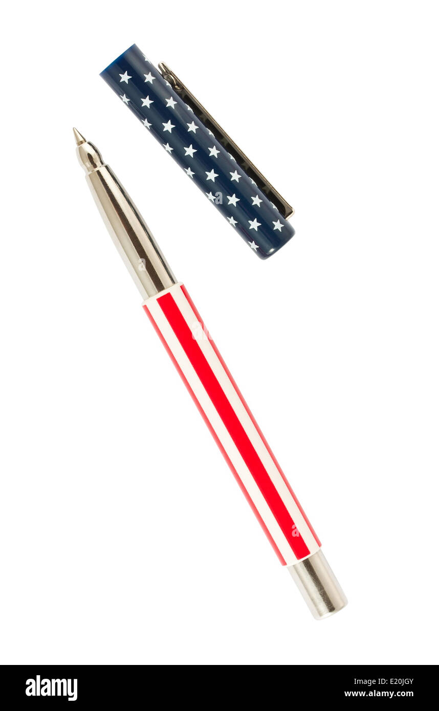 Pen and cap Stock Photo - Alamy