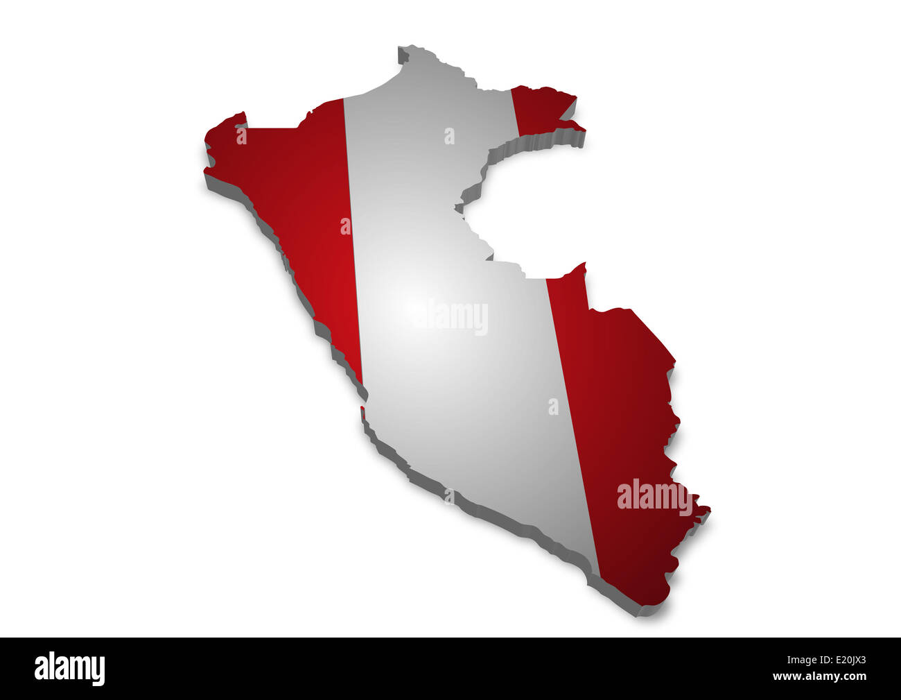 Peru karte umriss hi-res stock photography and images - Alamy