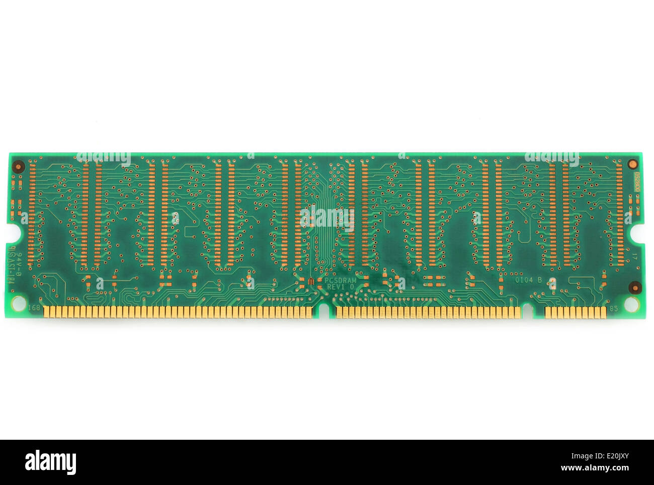 Computer memory module on a white background Stock Photo - Alamy