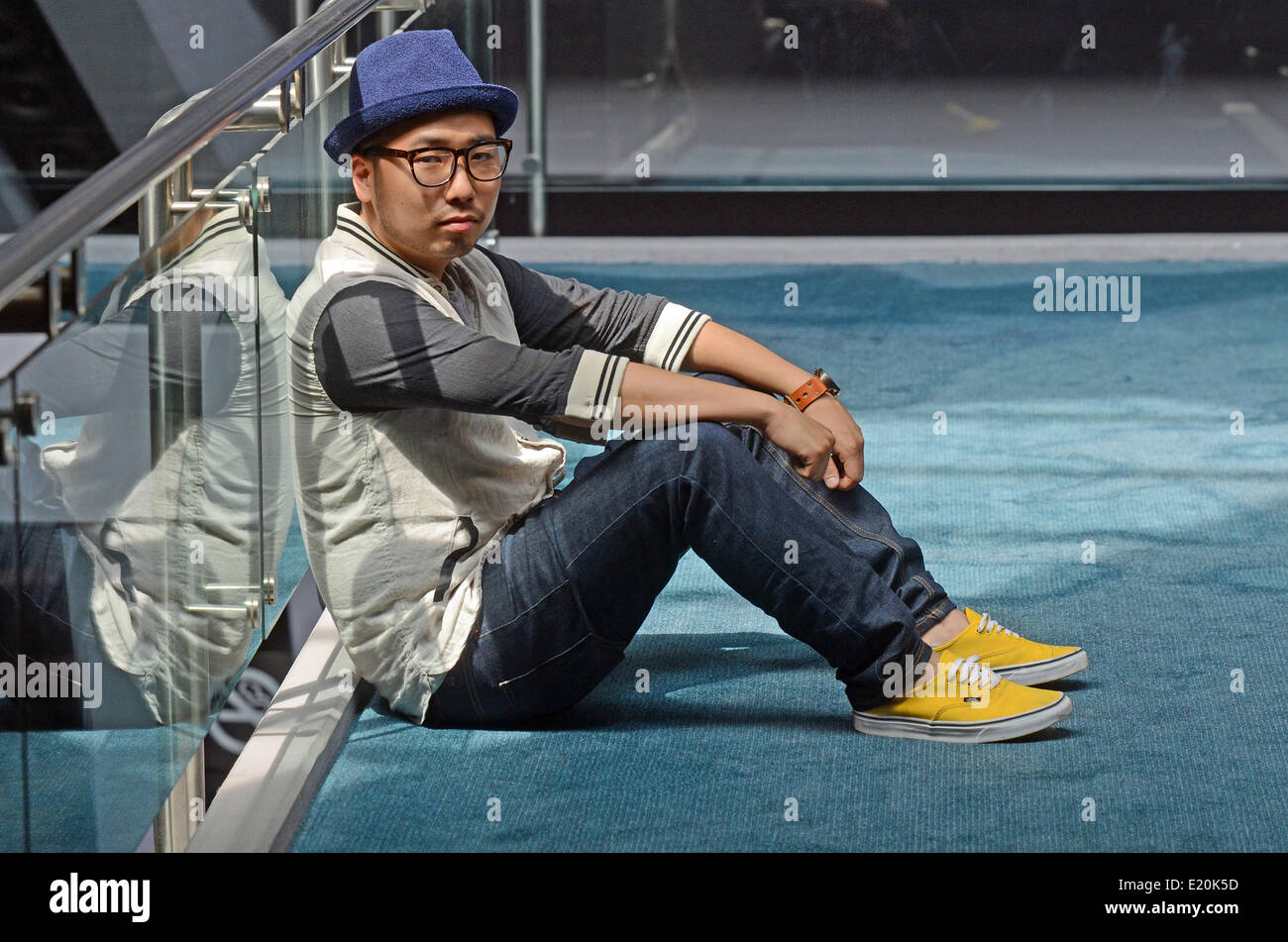 German rapper Blumio poses for photographs in Duesseldorf, Germany, 12 ...