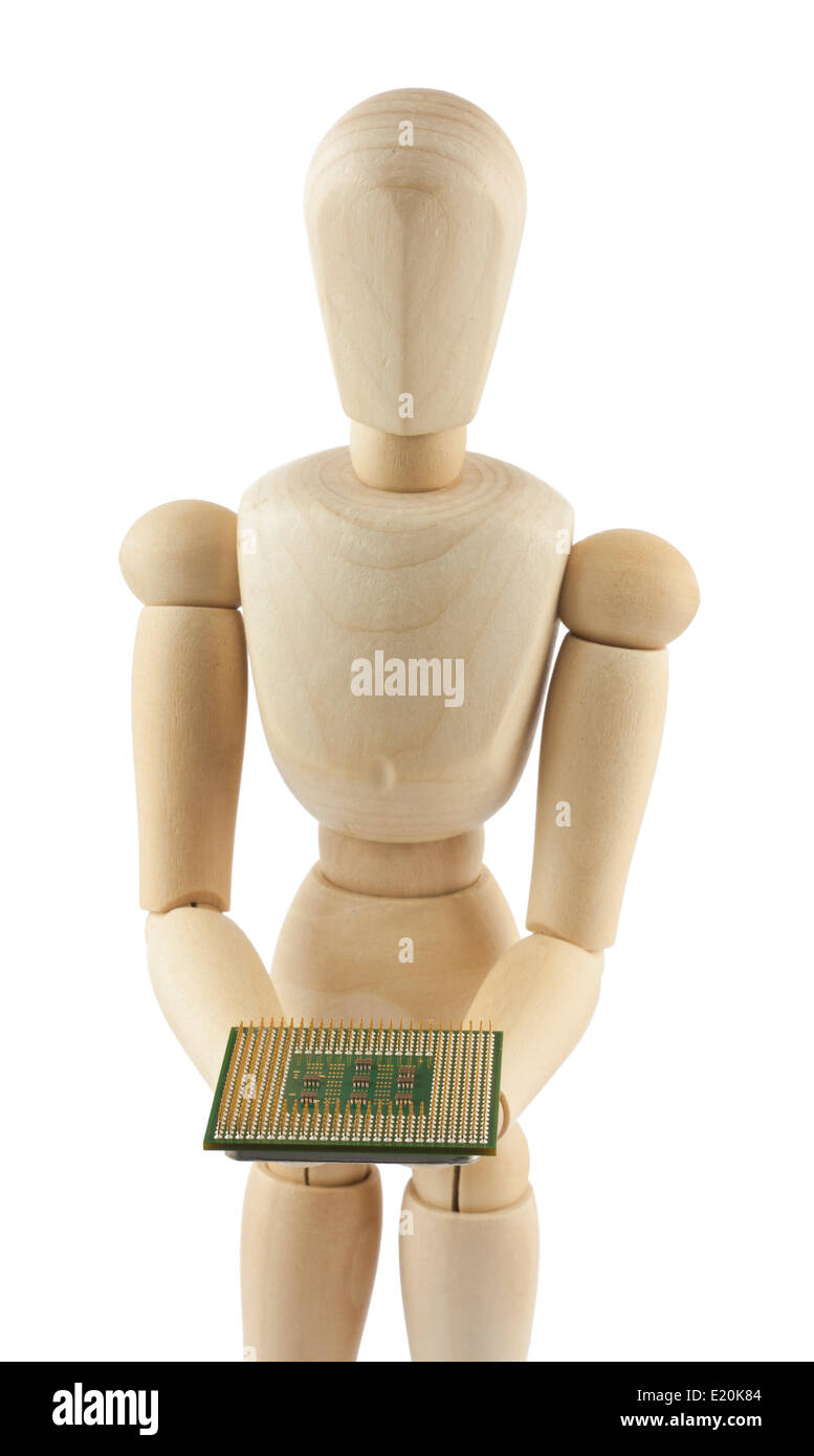 Mannequin with processor Stock Photo - Alamy