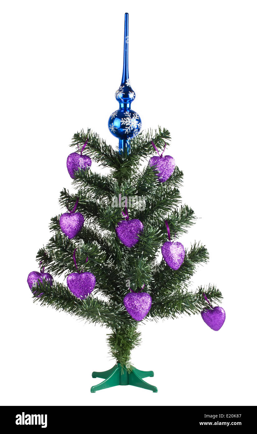 Blue christmas tree artificial Cut Out Stock Images & Pictures - Alamy