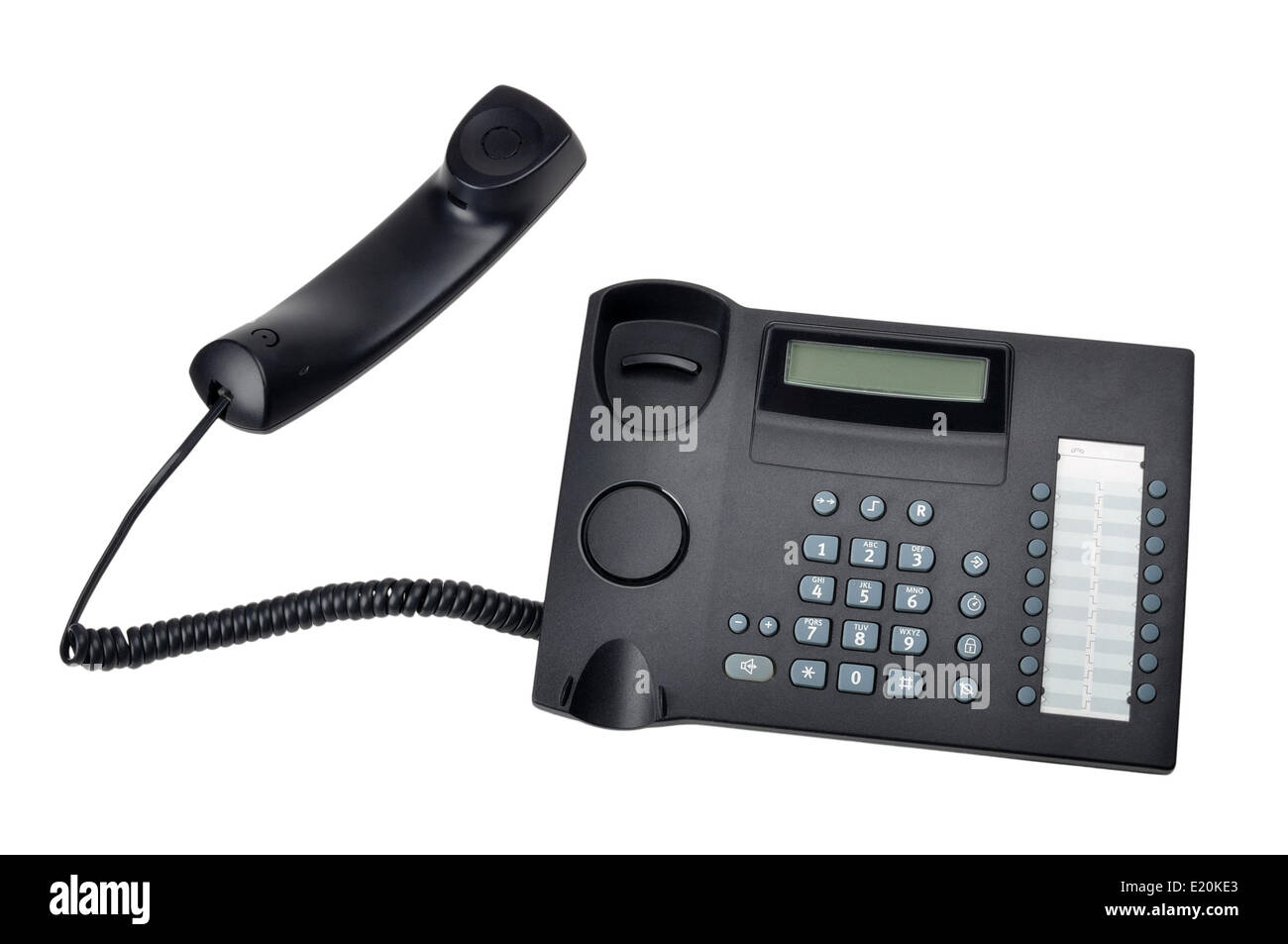 Black office telephone hi-res stock photography and images - Alamy
