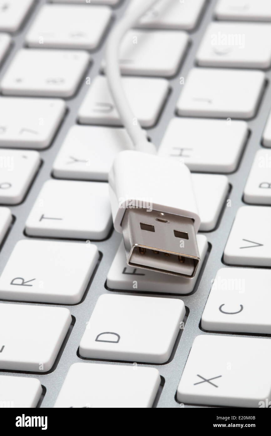 wire with a usb Stock Photo - Alamy