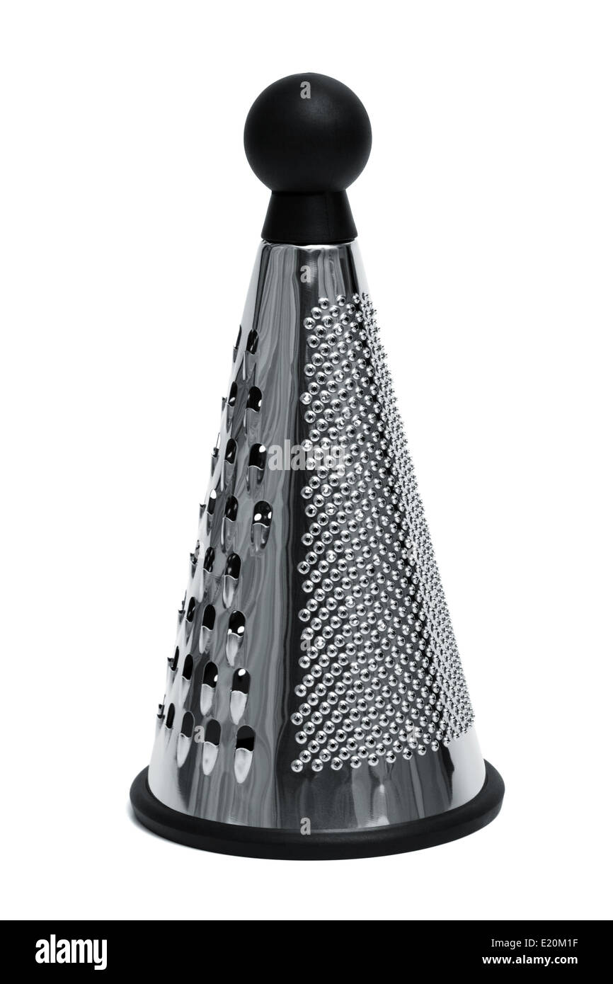 Modern stainless grater isolated Cut Out Stock Images & Pictures - Alamy