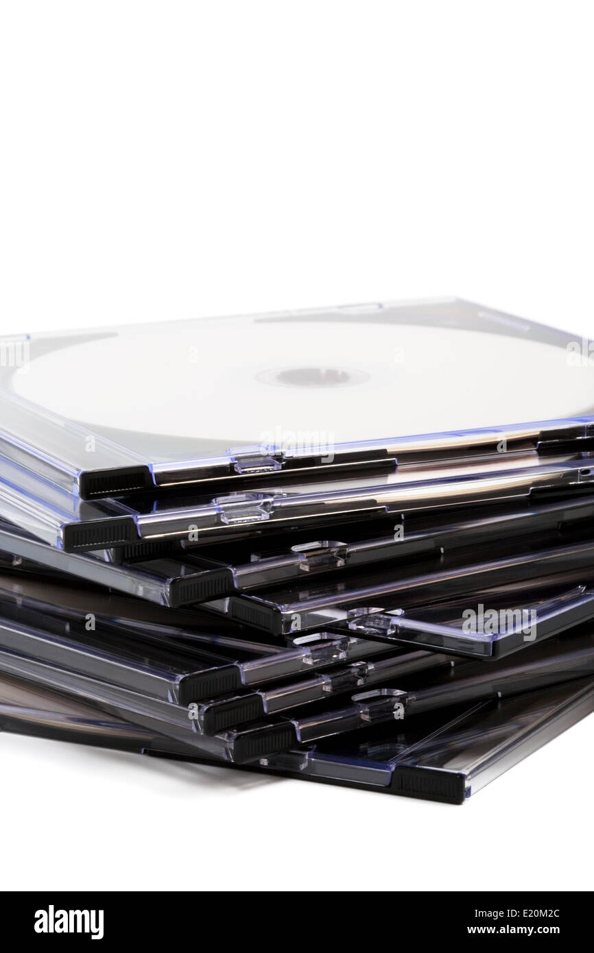 Disk cd in boxes Stock Photo - Alamy