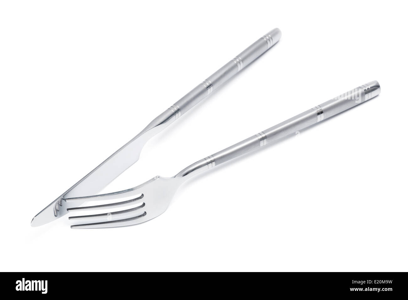 steel knife and fork Stock Photo - Alamy