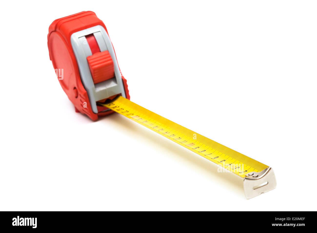 Red new tape-measure Stock Photo - Alamy