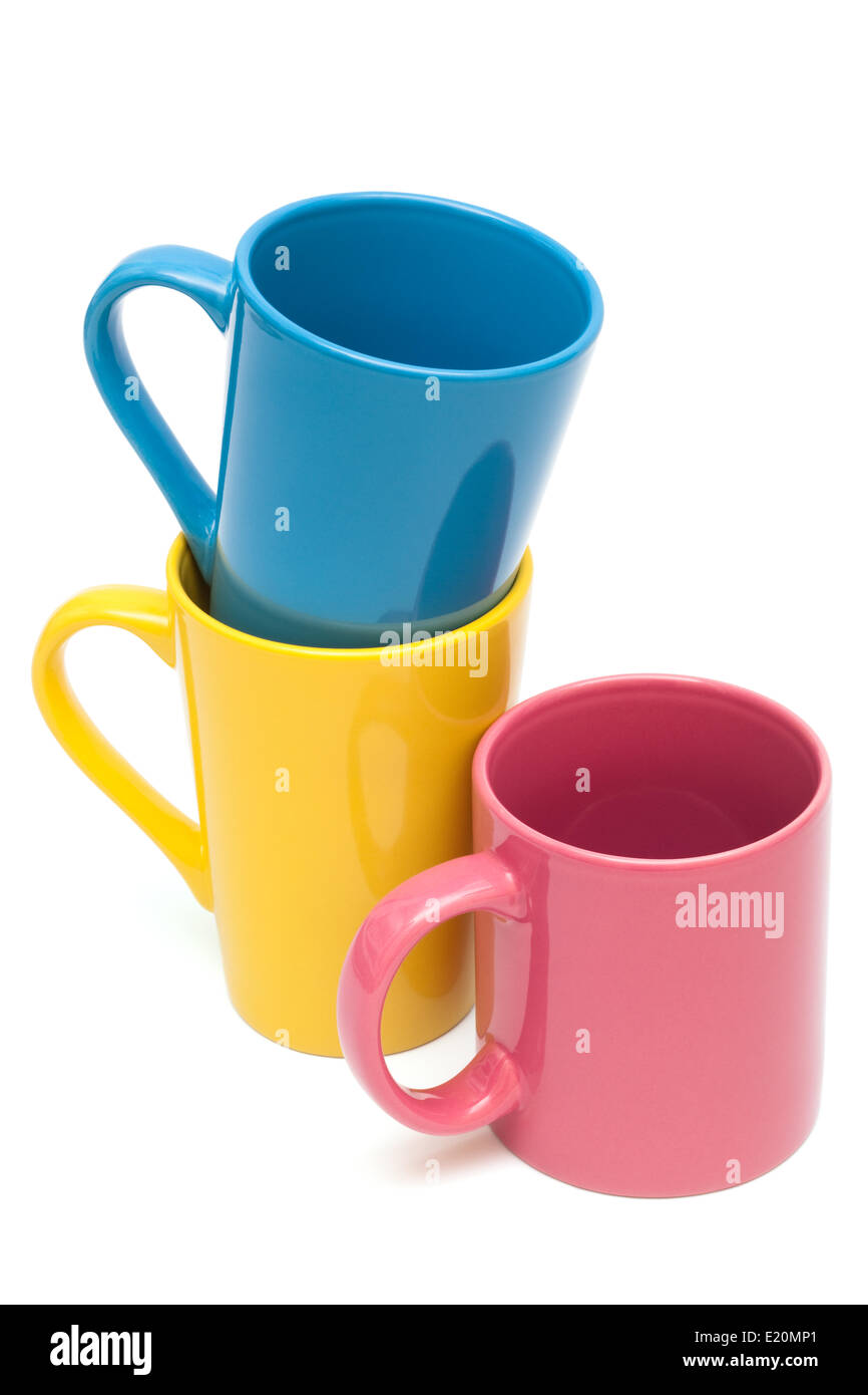 Stack porcelain tea cups Cut Out Stock Images & Pictures - Alamy