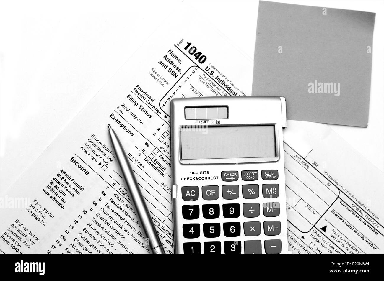 us tax form Stock Photo - Alamy