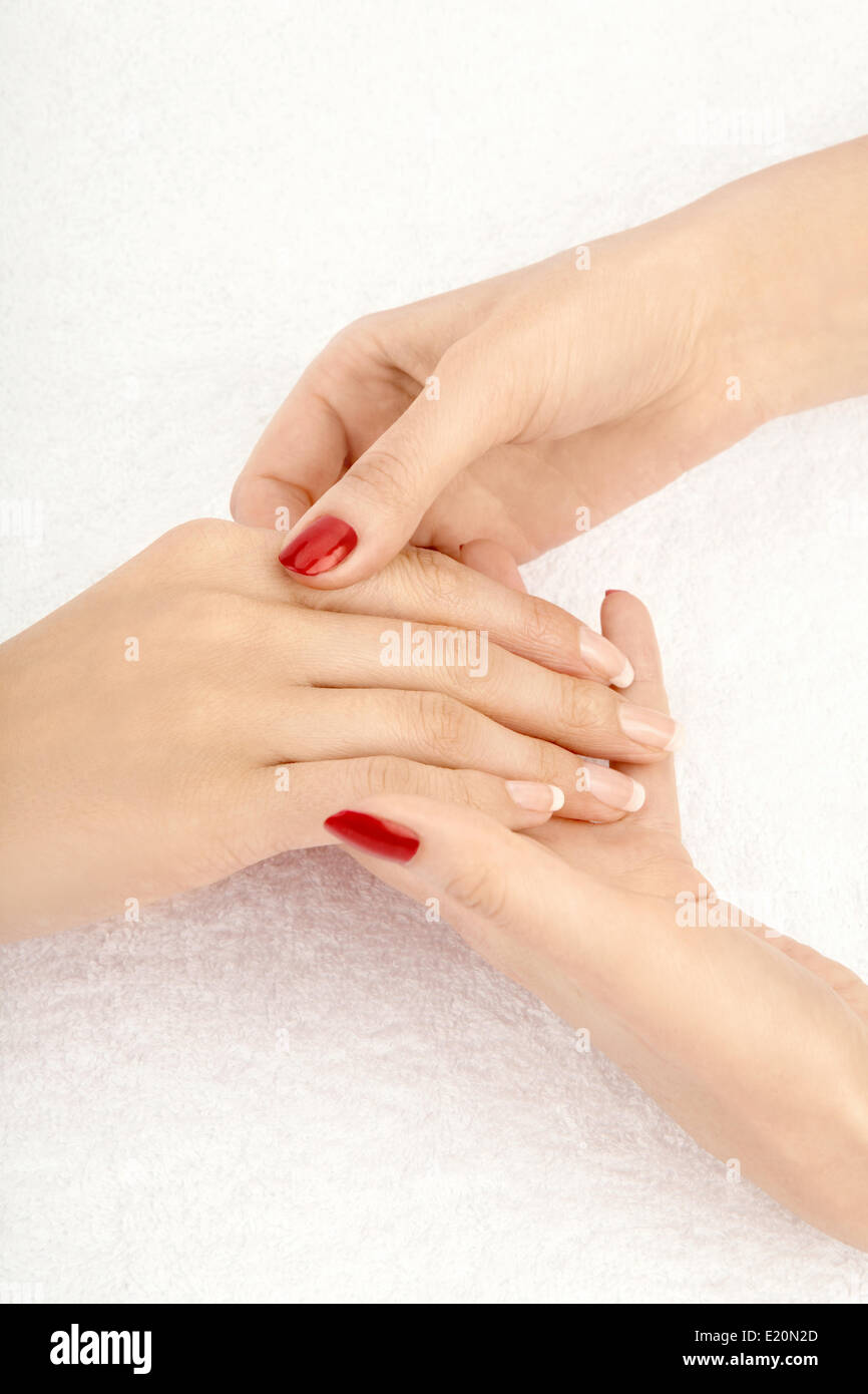 Hand massage woman close up finger hi-res stock photography and images ...