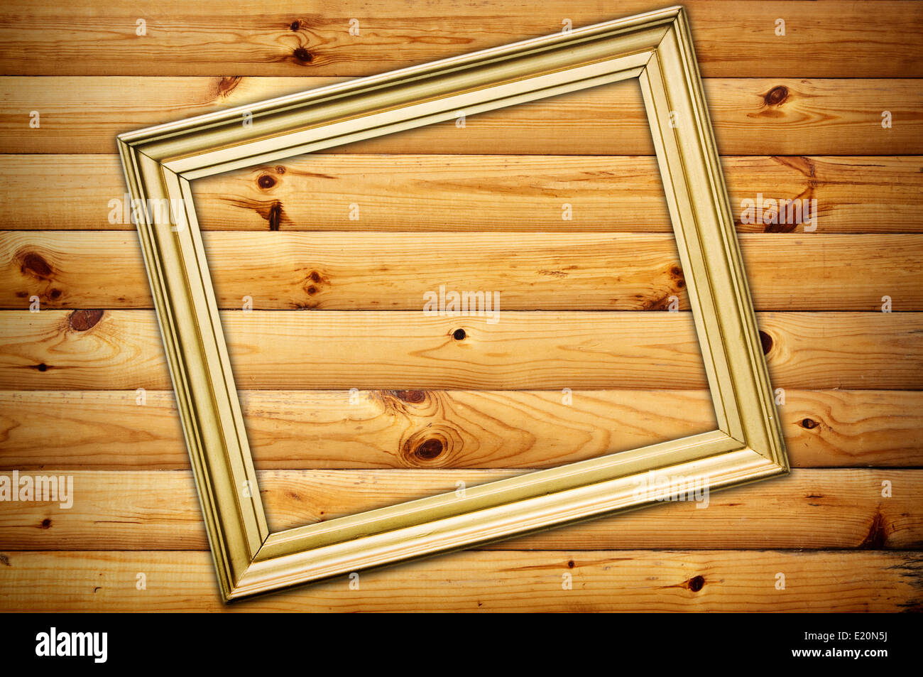 frame on wooden background Stock Photo - Alamy