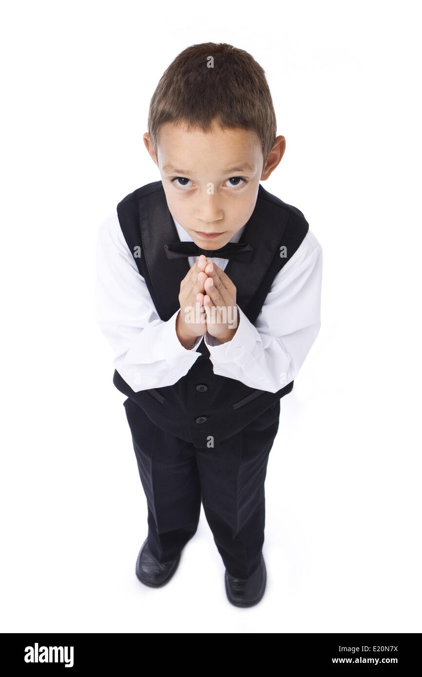 little boy praying Stock Photo - Alamy