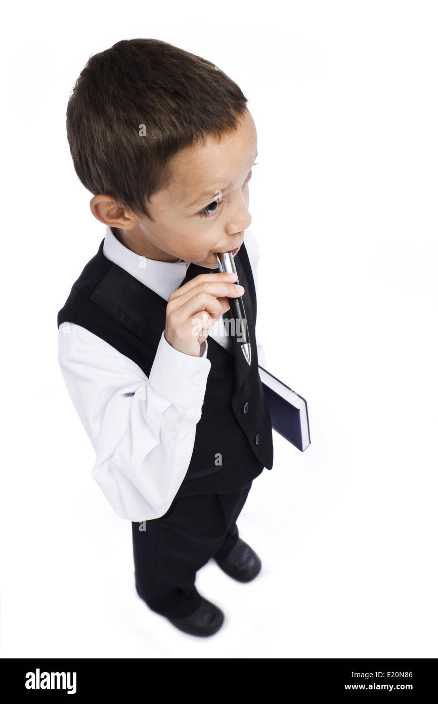 boy with a pen Stock Photo - Alamy