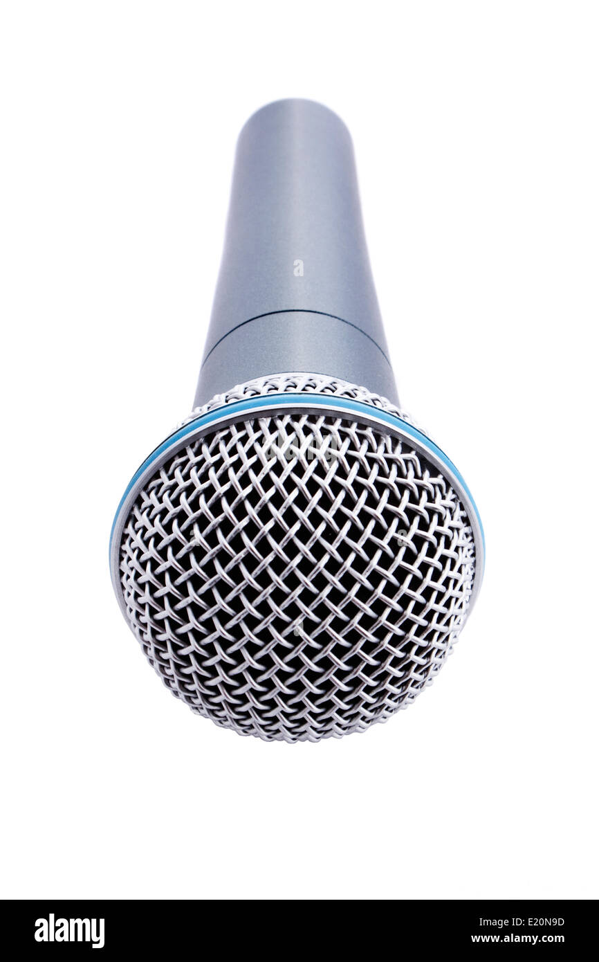 microphone isolated on white Stock Photo - Alamy