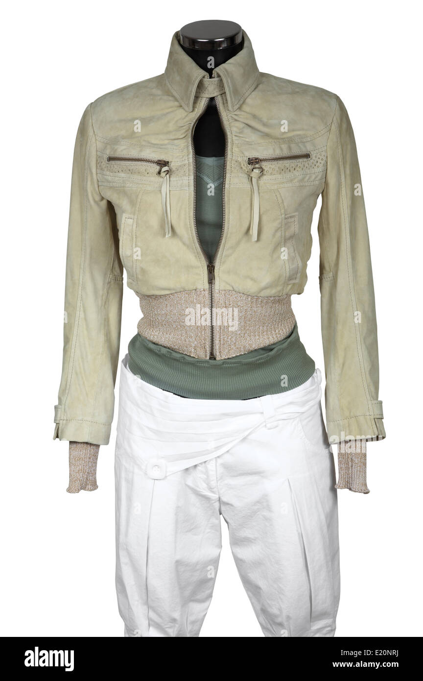 Leather pants jacket Cut Out Stock Images & Pictures - Alamy